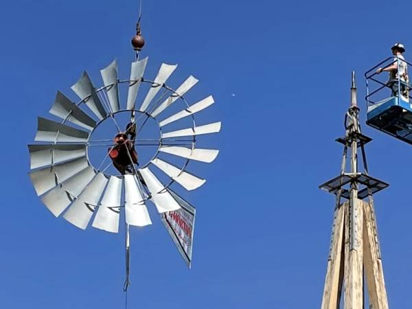 14 foot windmill on 50 foot tower - Big Sky Windmills