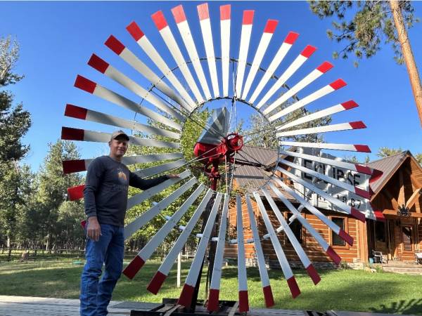 Custom Classic Timber Windmills Assembled On Site - Big Sky Windmills